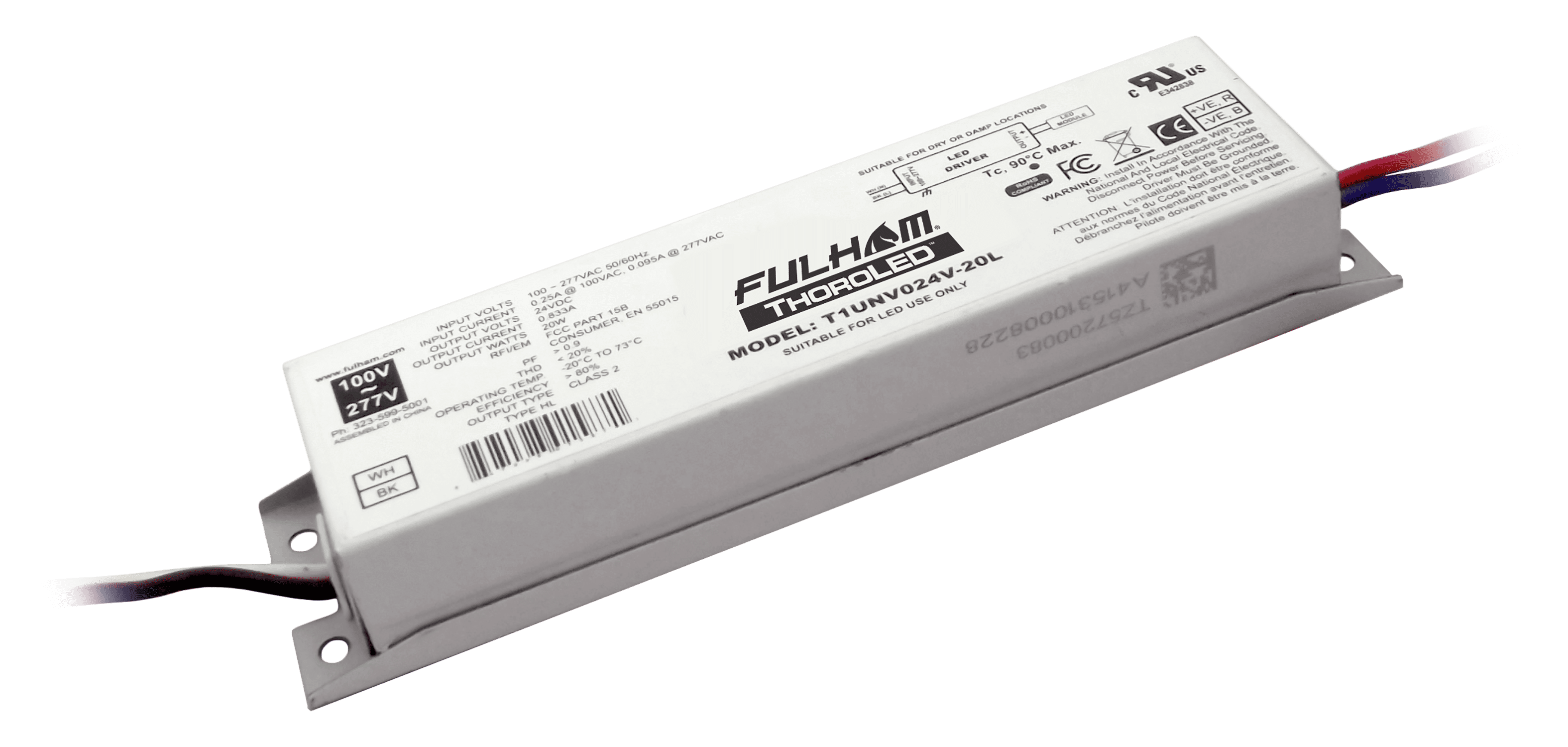 ThoroLED - Single Channel - LED Driver - Universal Voltage input - 24V ...