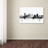 Trademark Fine Art "Brighton England Skyline B&W" Canvas Art by Michael ...