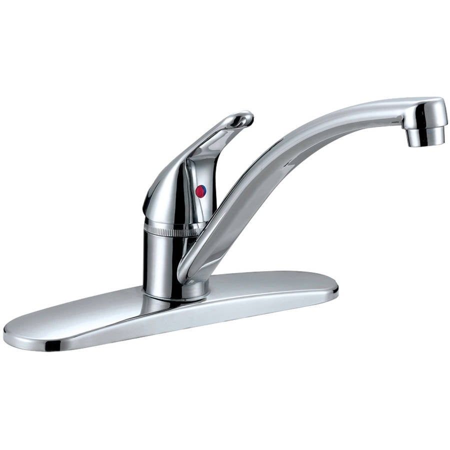 Aqua Plumb 1558010 Premium Chrome-Plated Single-Handle Kitchen Faucet ...