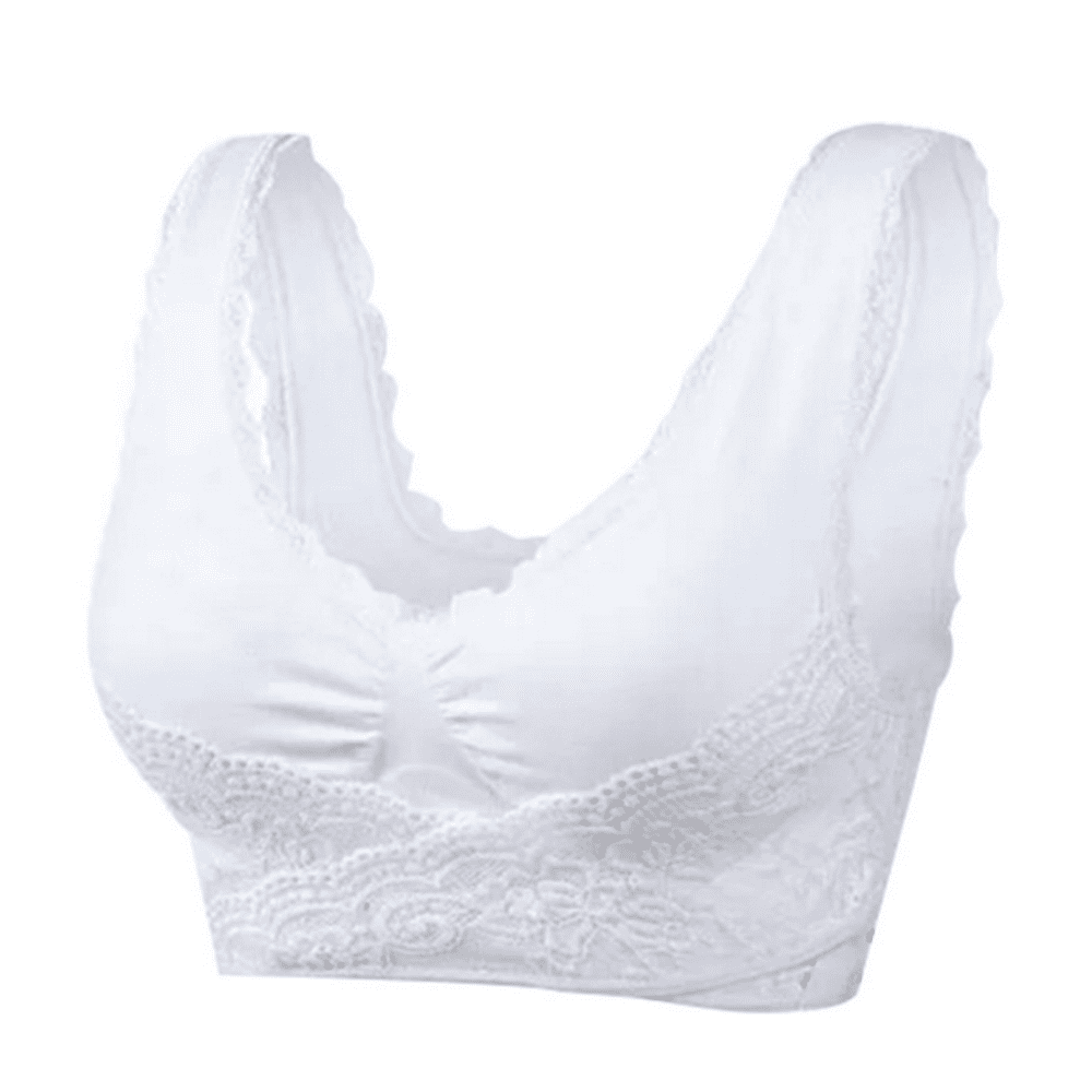 Coogo - Women Front Cross Side Buckle Lace Wireless Seamless Sports Bra ...