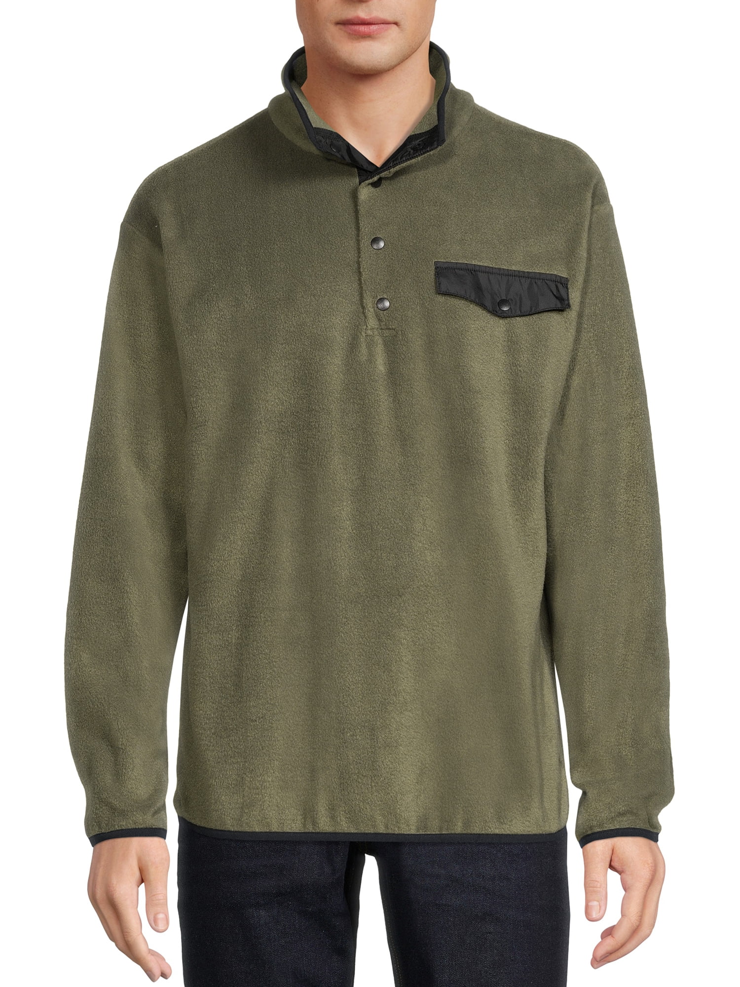 Thread Wave Men’s Polar Fleece Pullover with Long Sleeves - Walmart.com
