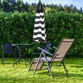 Bibana 9 ft Outdoor Patio Umbrella, Black and White, Durable Canopy ...