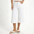 CHEEREAM Capri Jeans for Womens Wide Leg Trendy High Waisted Denim ...