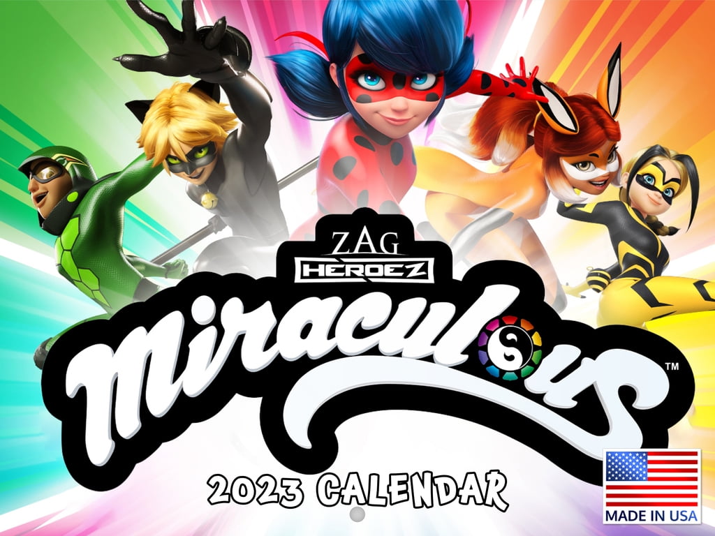 Miraculous Ladybug Wall Calendar 2023 - Perfect Gift Australia | Ubuy