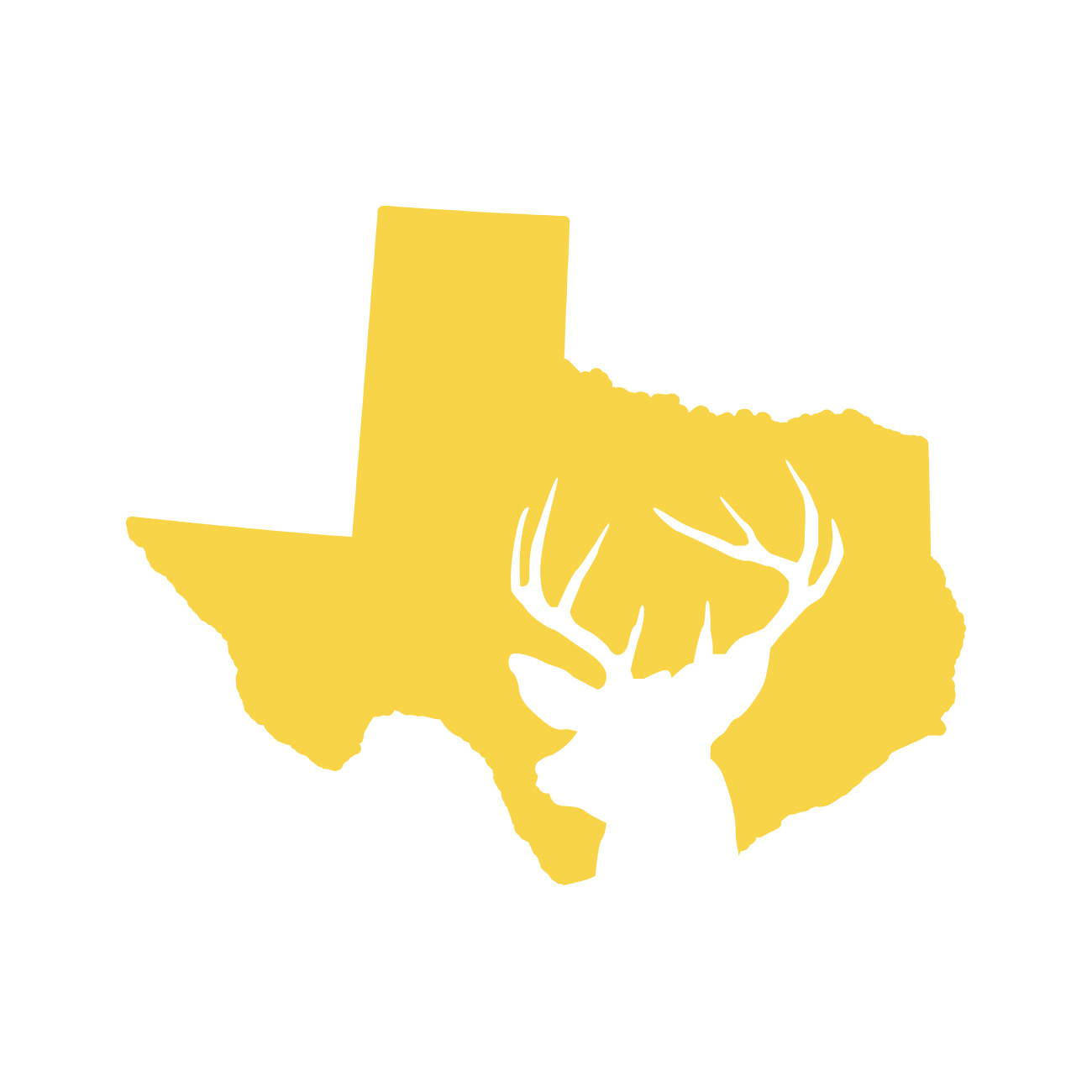 Texas Deer State Sticker Decal Die Cut - Self Adhesive Vinyl ...