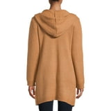By Design Women’s Florence Open-Front Cardigan Sweater with Hood ...