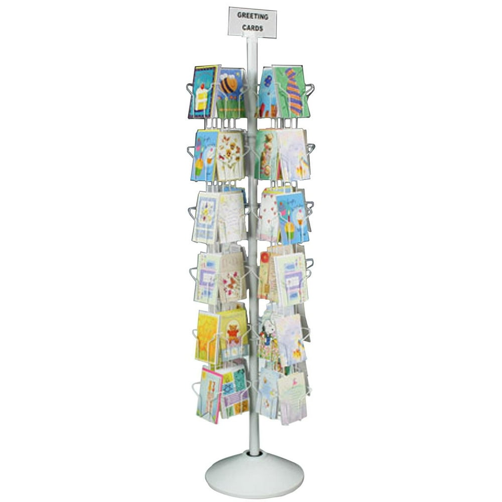 Floor Spinner Rack for Greeting Cards, (72) 5x7 Pockets, 70" Tall ...