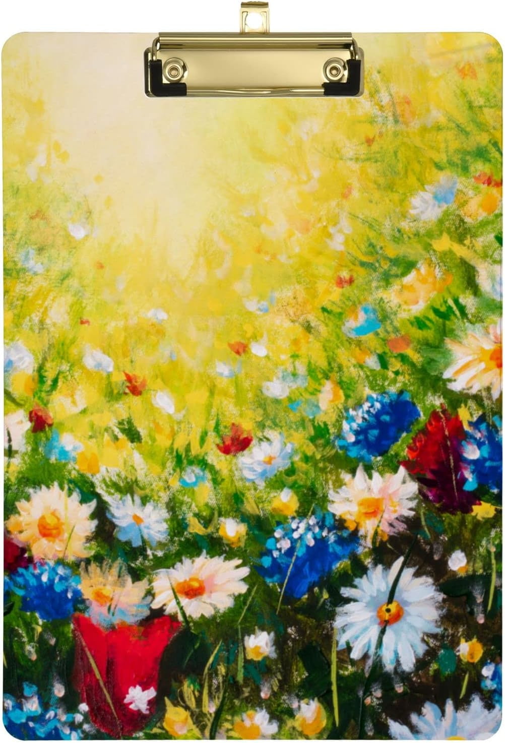 FMSHPON Spring White Daisy Blue Flower Clipboard Hardboard Wood Nursing ...