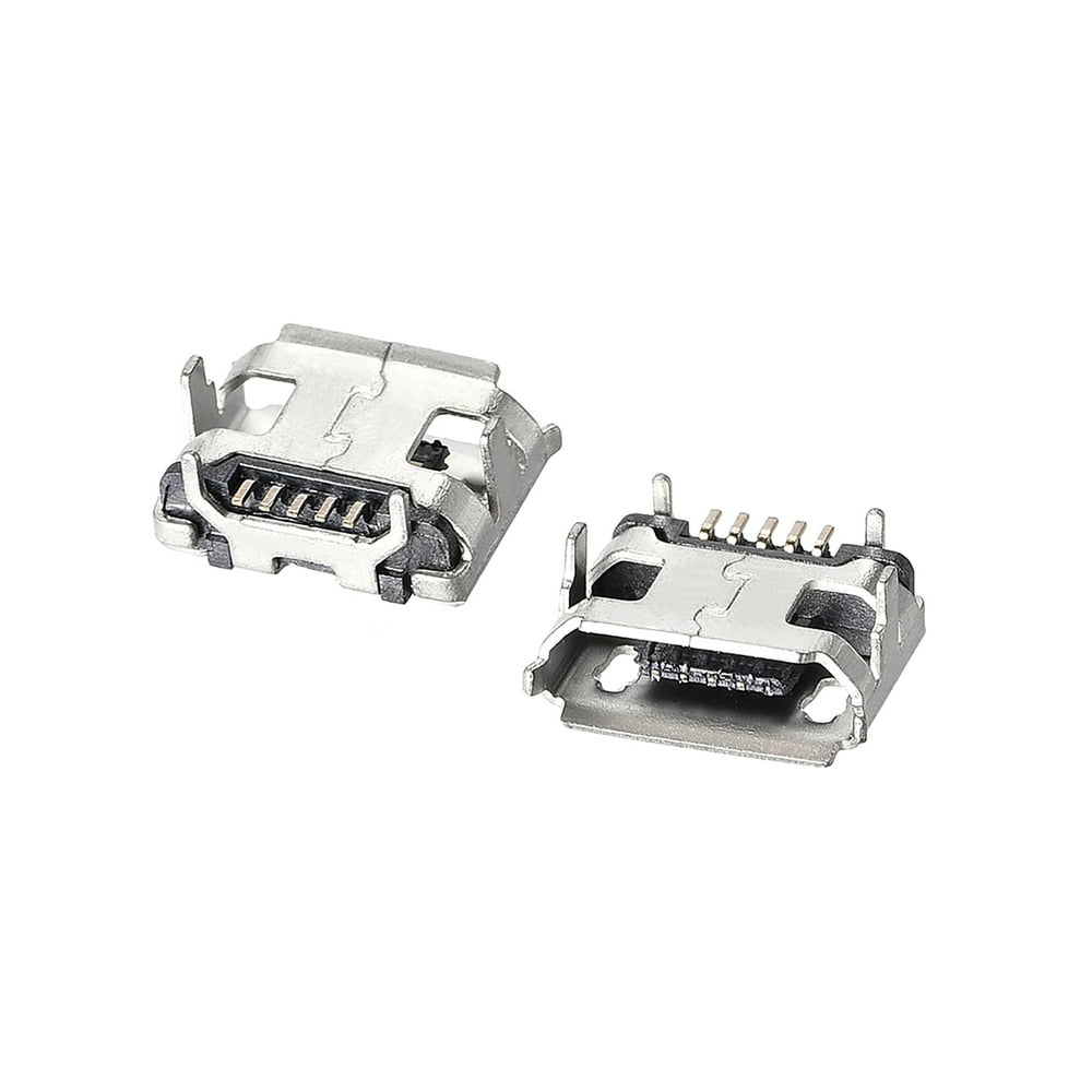 Uxcell 5 Pin Dip 180 Degree Female Mini Pcb Usb Connector 100 Count