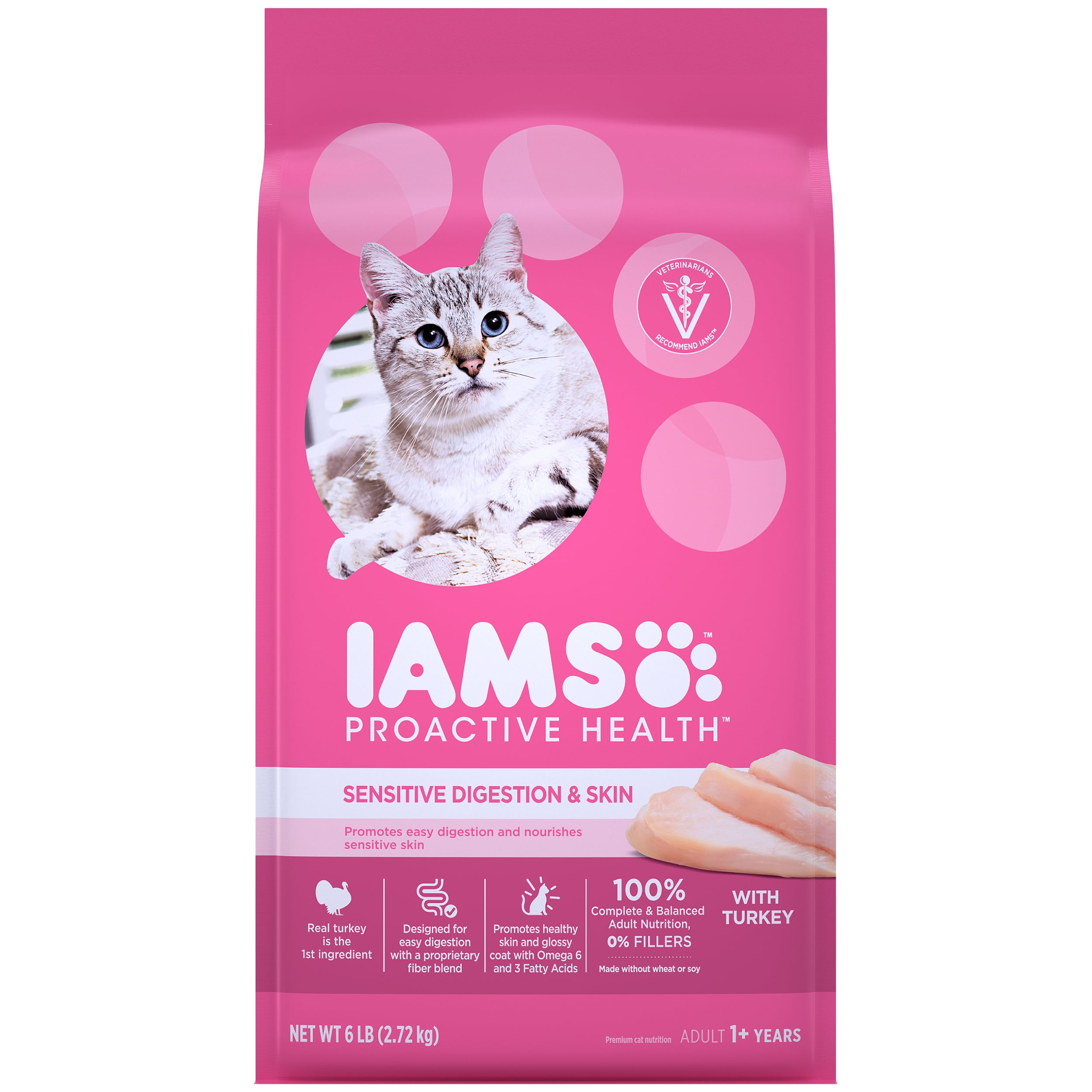 IAMS PROACTIVE HEALTH Adult Sensitive Digestion Skin Dry Cat Food IAMS PROACTIVE HEALTH Adult Sensitive Digestion Skin Dry Cat Food