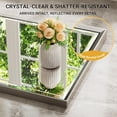 40" x 30" Brushed Nickel Bathroom Mirror, Beveled Framed Rectangle With ...