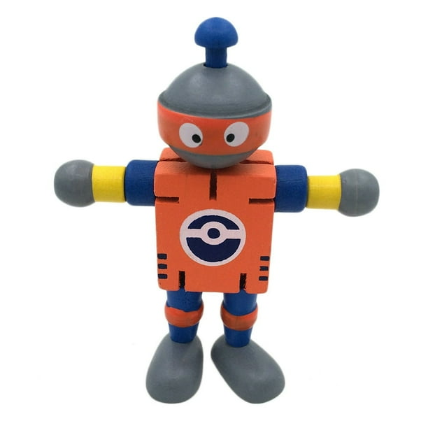 Wooden Walnut Puppets Robots Action Toys Flexible Joints Robots Gift ...