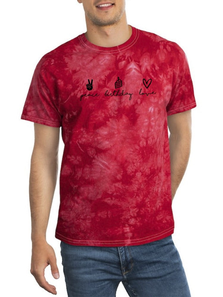 Peace Birthday Love Tie Dye Crystal Men -Smartprints Designs, Male ...