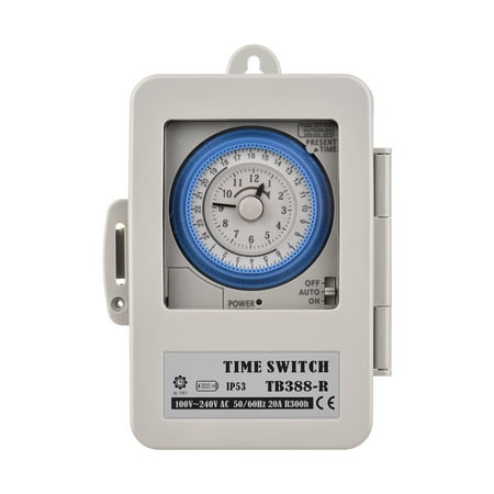 Arealer Mechanical 24 Hours Timer Switch IP53 Rating Programmable ...
