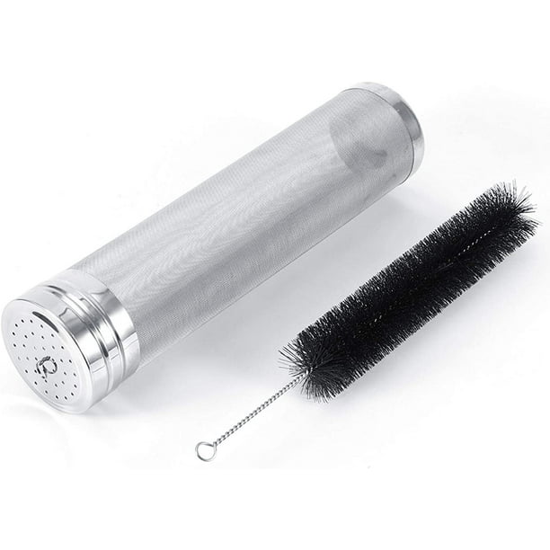 Beer Hop Filter, Stainless Steel Homebrew Hop Filter with Brush, 300 ...