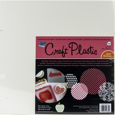 Craft Plastic Sheets 8.5"X11" 25/Pkg Clear .007 - Walmart.com