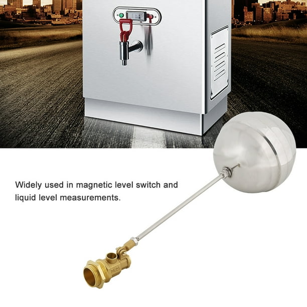 Brass Float Ball Valve DN25 G1, Stainless Steel, DN25 Float Ball Valve, Water Sensor for Liquid ...