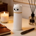 AZXY Cute Bear Silicone Standing Pencil Case, Vertical Zipper ...