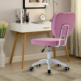 Purple PU Office Chair for Woman, Seizeen Adjustable Bling Desk Chair ...