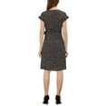 Allegra K Womens Floral V Neck Ruffled Flutter Sleeve Belt Wrap Midi