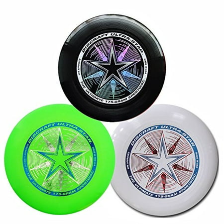Discraft 175g Ultimate Disc Bundle (3 Discs) Black, White & Green ...