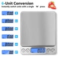Digital Kitchen Scale, 500g x 0.01g Gram Scale, Small Pocket Scale with ...