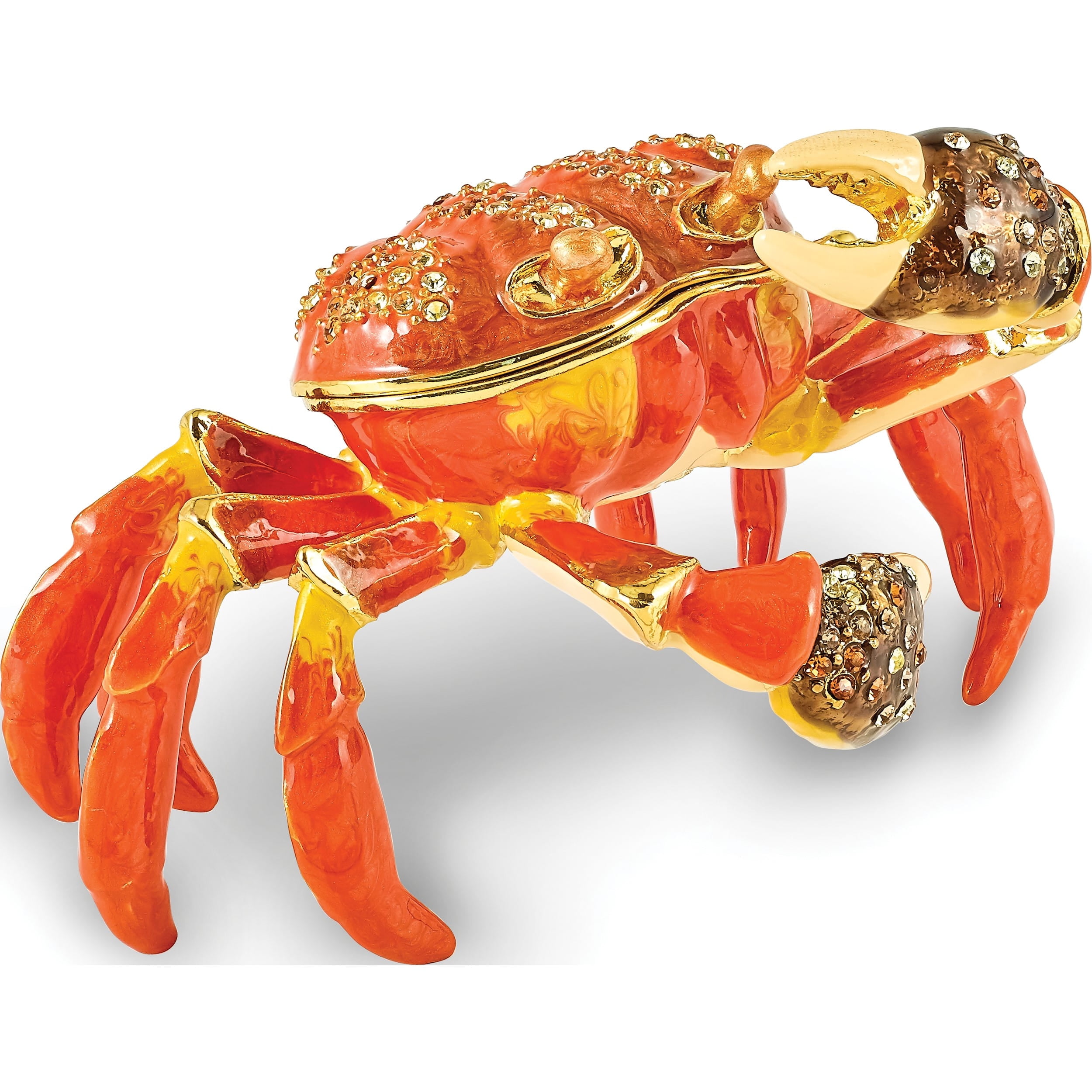 Non Metal Luxury Giftware Pewter Bejeweled Crystals Gold-Tone Enameled ...