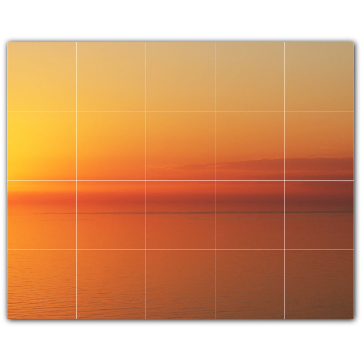Picture-Tiles.com: Sunset Ceramic Tile Wall Mural WAL500990-54XL. 60"W ...