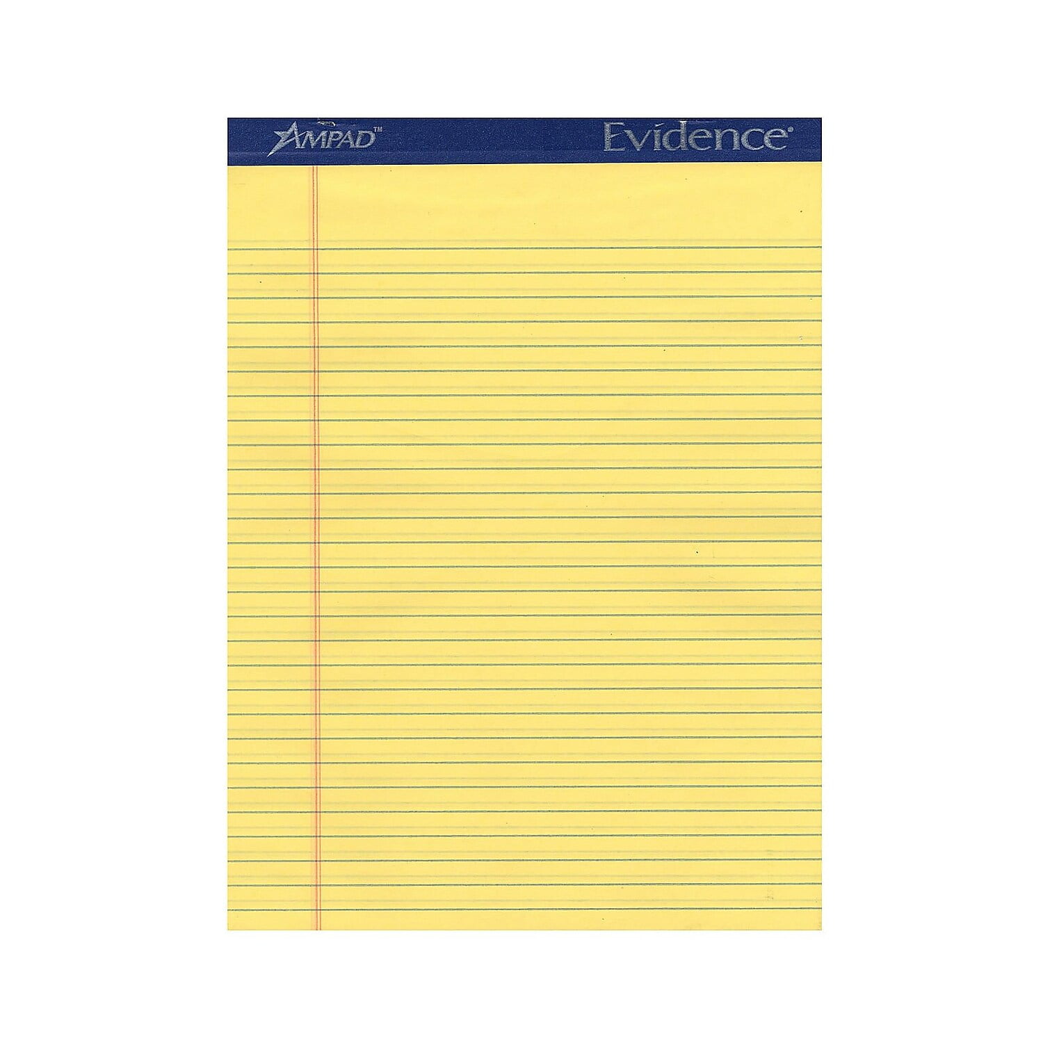 Ampad Ruled Legal Pads Canary 8 1/2 In. X 11 In. [Pack Of 6] 46763-PK6 ...