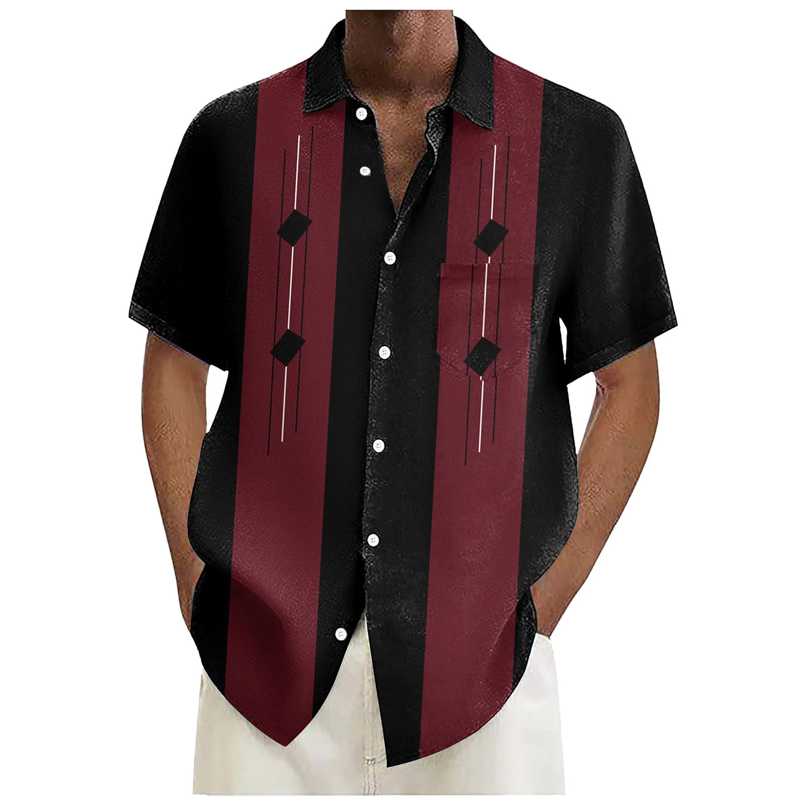 Click here for Wyzesi Shirts For Men Mens Vintage Bowling Shirts... prices