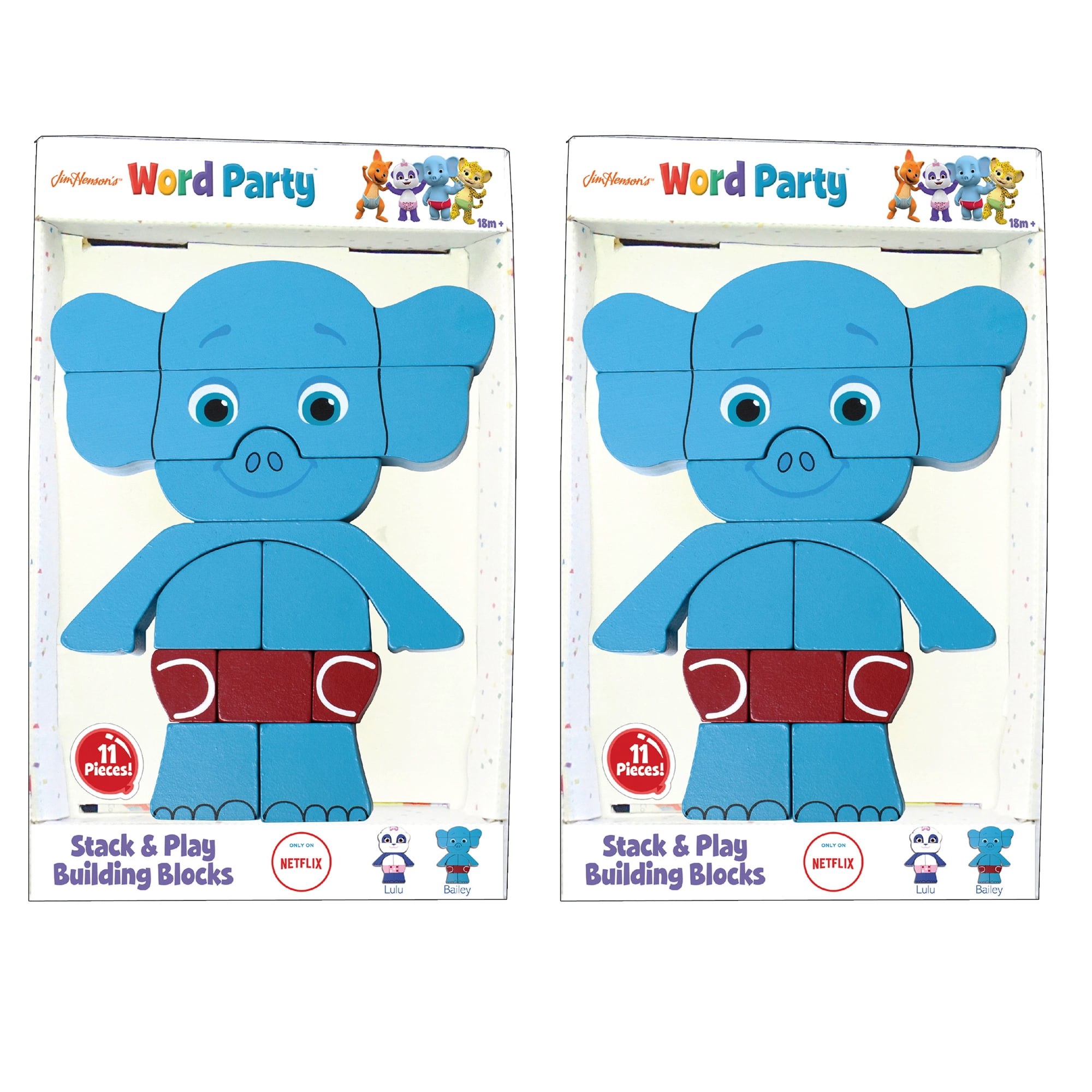 Word Party Stack & Play - Bailey, 2 Sets - Walmart.com
