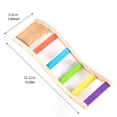 QenASHaing S-Shaped Parrot Climbing Ladder Natural Wood Sanded Perch ...