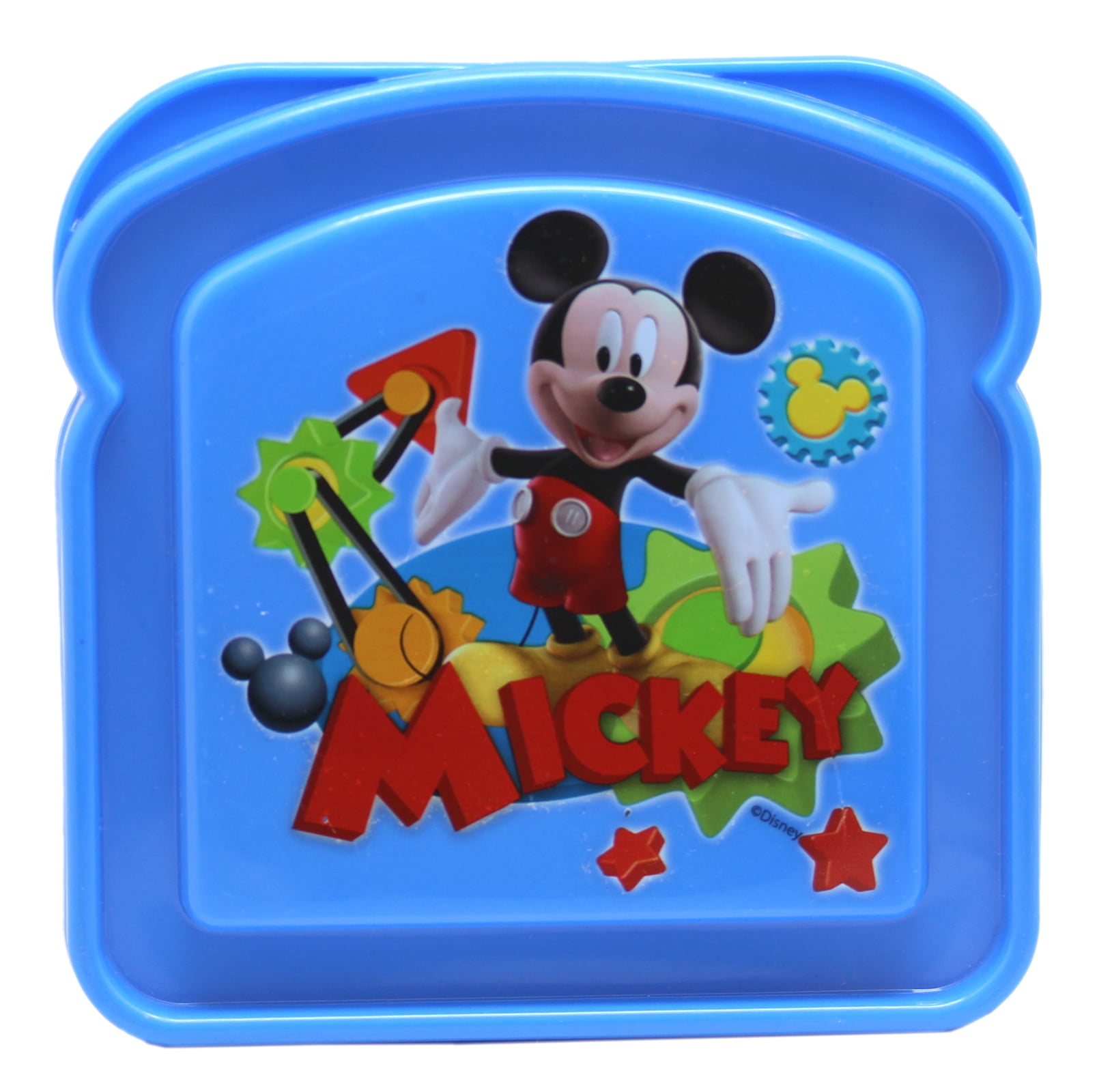 Blue Cover and Red Base Mickey Mouse Bread-shaped Sandwich Box ...