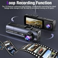 Camlekor 4K/2.5K+1080P+1080P Front/Rear Triple Dash Cam with 64GB Card ...