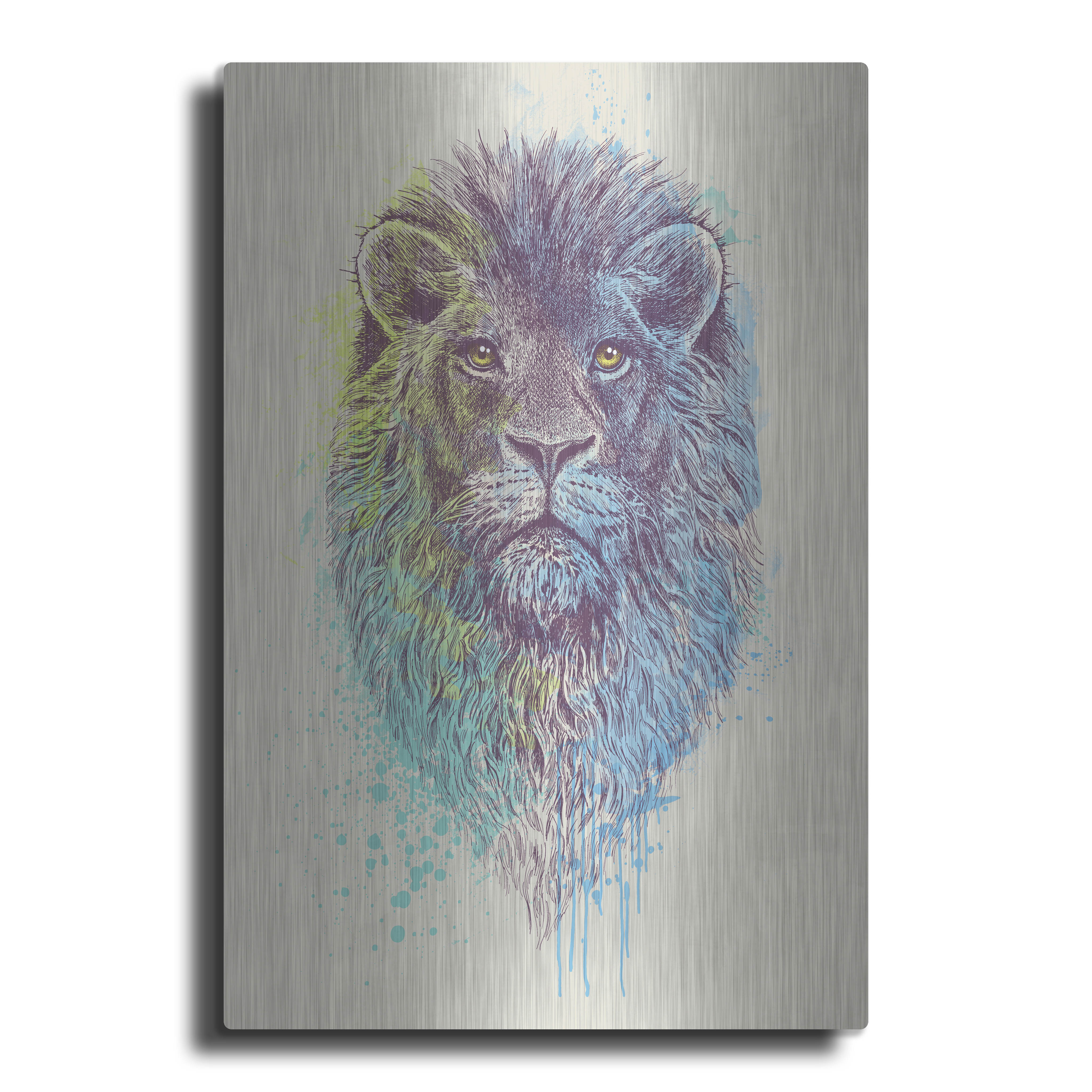 Luxe Metal Art 'Lion King' by Luxe Portfolio, Metal Wall Art, 12 Luxe Metal Art 'Lion King' by Luxe Portfolio, Metal Wall Art, 12