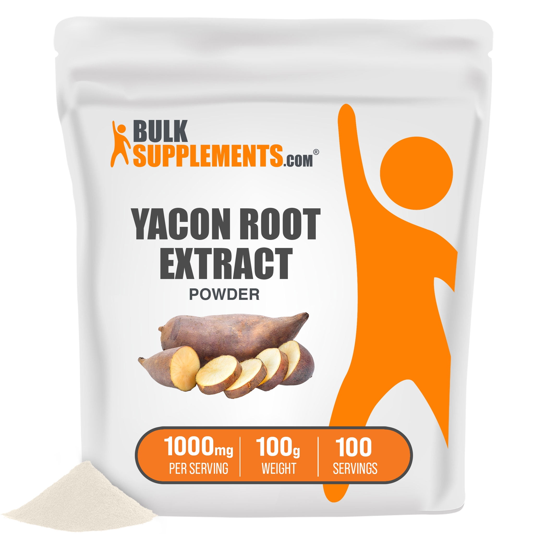 BulkSupplements.com Yacon Root Extract Powder, 1000mg - Fiber Sweetener ...