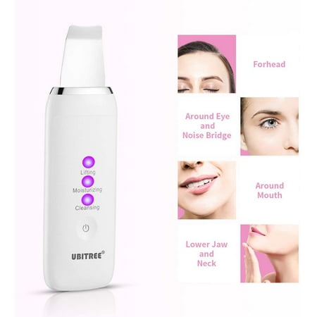 Skin Scrubber, Ultrasonic Pore Cleaner Exfoliating Scraper Blackhead ...