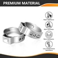 100-PCs 1/2 Inch PEX Crimp Ring, Premium 304 Stainless Steel Pex Cinch ...
