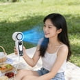 Thermoelectric Cooling Fan, Transparent Ice Cold Handheld Fan, USB ...