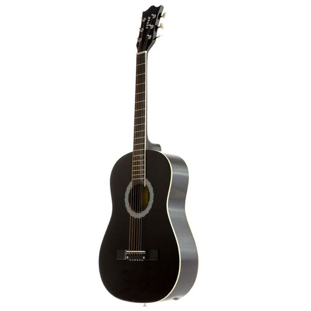 Fever 3/4 Size Acoustic Guitar 38 Inches Black, FV-030-BK - Walmart.com ...