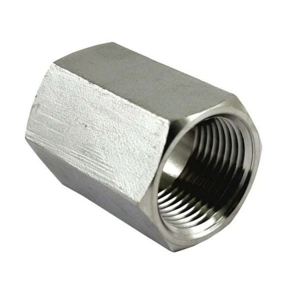 Coupling 3/4" Female NPT Stainless Steel Pipe Fitting - Walmart.com ...