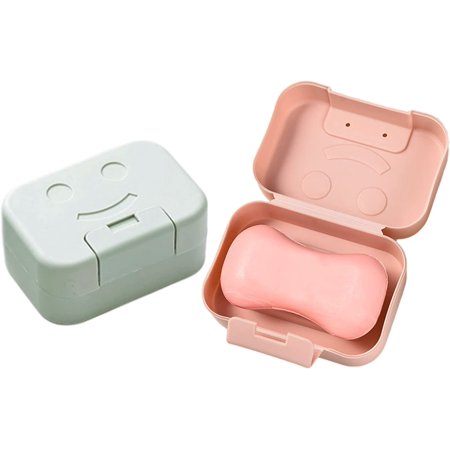 Surrme Travel Soap Box, 2 Plastic Soap Holders Soap Case Portable Soap ...