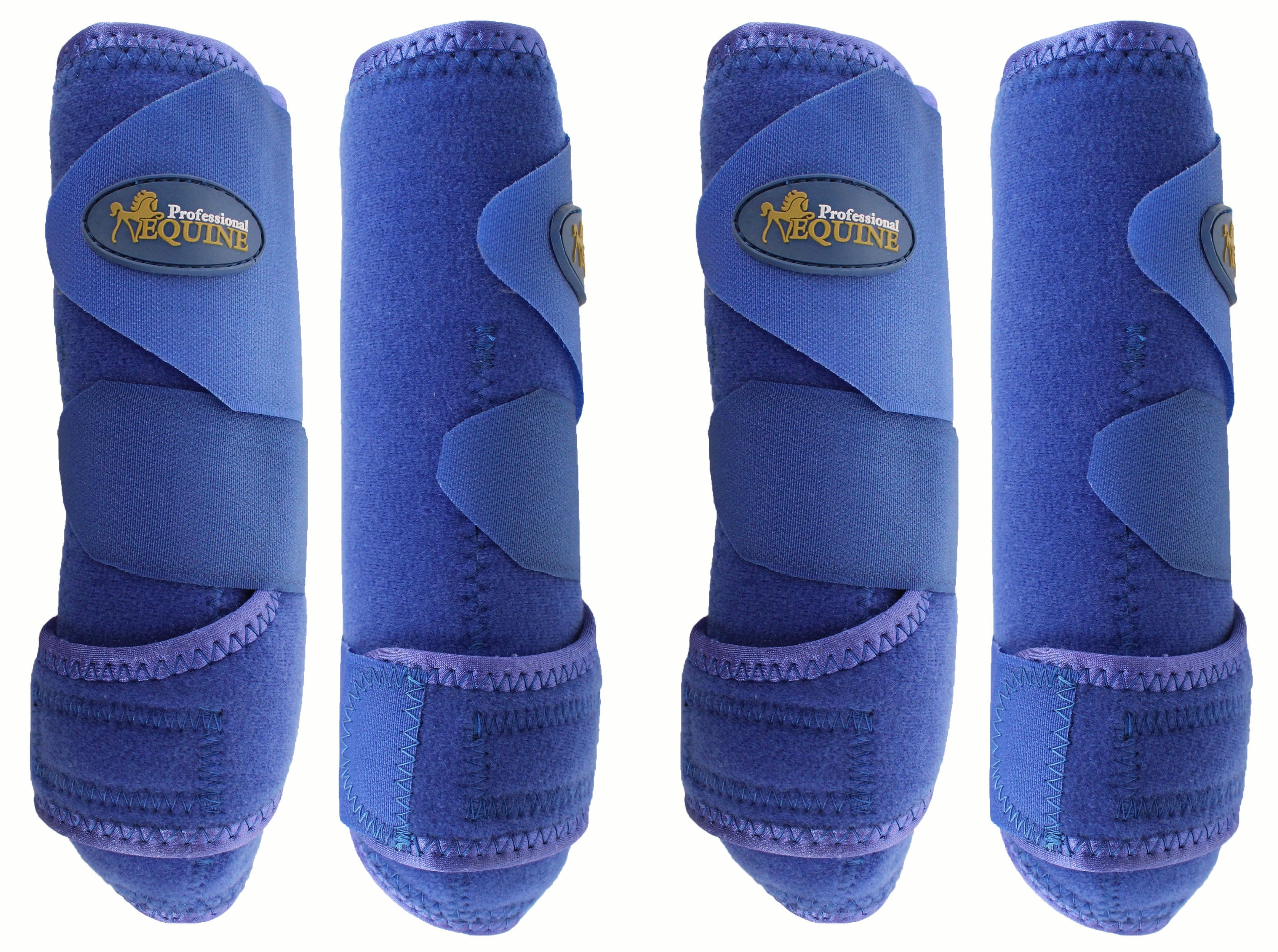 Professional Equine Medium 4-Pack Sports Medicine Splint Boots Blue ...