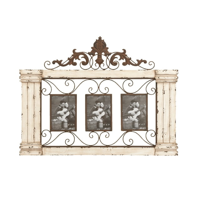 Classic Style Wooden Wall Photo Frame With Graceful Curve - Walmart.com