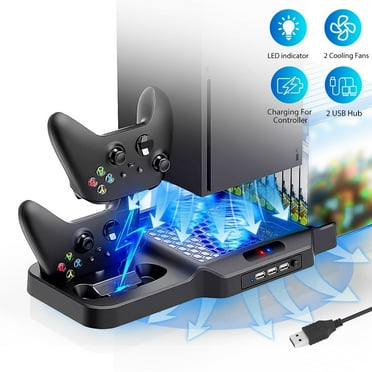 Xbox Series S RGB Cooling/Charging Station with Dual Controllers ...