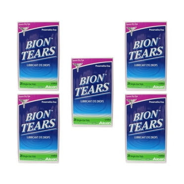 Bion Tears Non-Preserved Liquid Lubricant Eye Drops for Dry Eyes ...