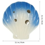 Raindrops Ceramic Ocarina with 6 Holes for Performance Green Shell ...