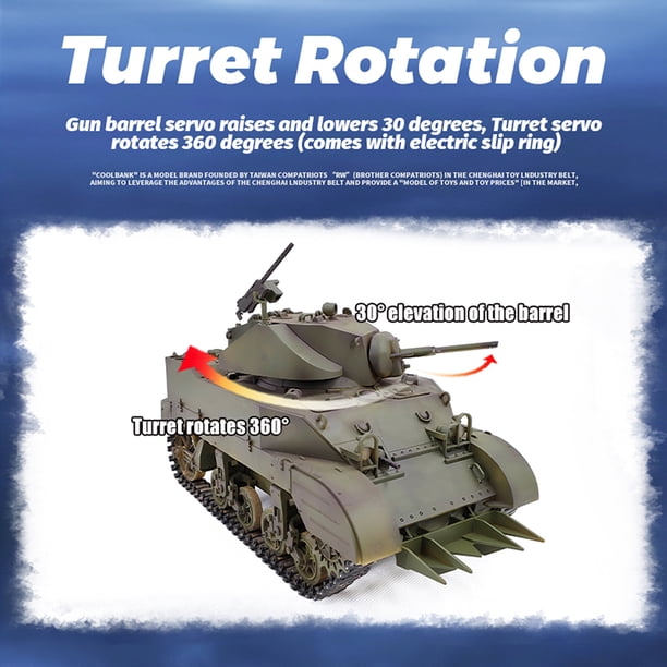 Remote Tank,And Rotation Sound And Dual Power Rotation With Tank 1/16 ...