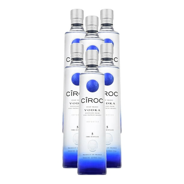 Pack de 6 Vodka Ciroc 750Ml | Bodega Aurrera en línea