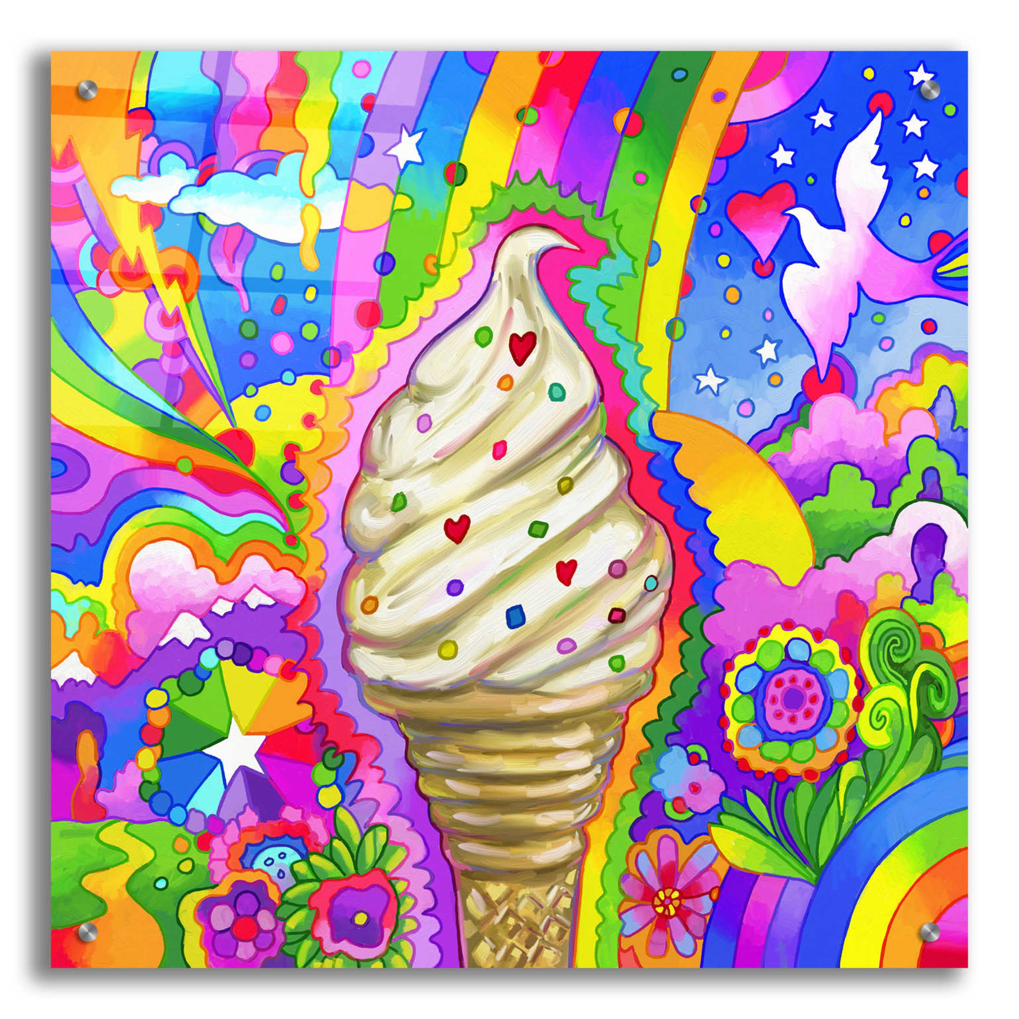 Ice Cream Cone Painting